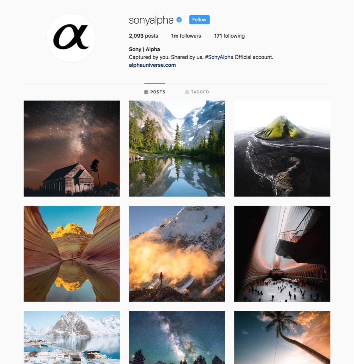 @SonyAlpha Passes The 1 Million Milestone On Instagram | Sony | Alpha ...
